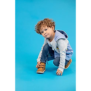 Lyrics by Lennon and McCartney Toddler Boys Fleece Zip-Up Hoodie Blue/Gray 3T