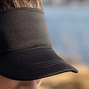 Gone For a Run Runners Lightweight Comfort Performance Visor | Black | One Size Fits Most