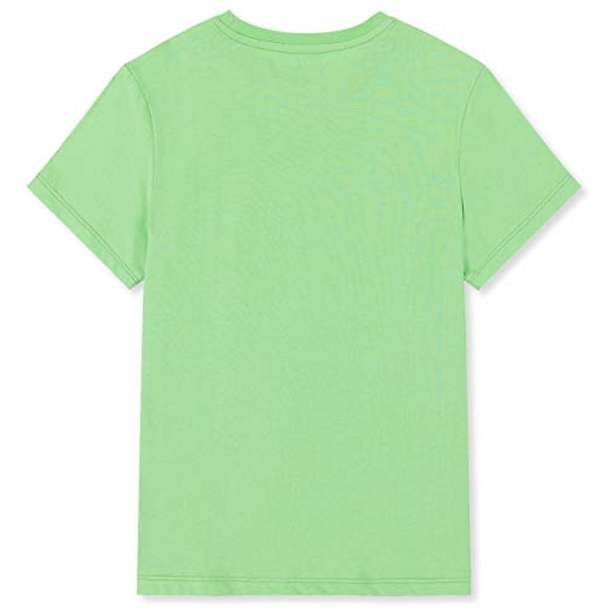 ALWAYSONE Kid's Short Sleeve T-Shirt Girls' Cotton Jersey Tee Crewneck Boys' T-Shirts Solid and Striped Tee Shirt 3-12 Years (Light Green-m)