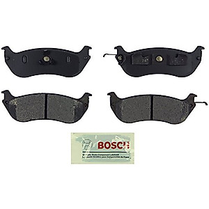 BOSCH BE679H Blue Ceramic Disc Brake Pad Set With Hardware - Compatible With Select Ford F-150, F-150 Heritage; Lincoln Blackwood; FRONT