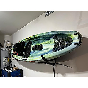 Onefeng Sports 80LBS Kayak Wall Hanger Wall Mount Kayak Storage Rack Swivel Rack Design Help You to Save The Garage Space - Extends 17” from Wall Suitable for Any Sized Kayaks,Canoes Boat