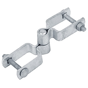 GBGS 4 Sets 1-1/2" x 1-1/2" x 5/8" Square Chain Link Fence Gate Frame Post Hinge Male and Female,Max Load 220lb