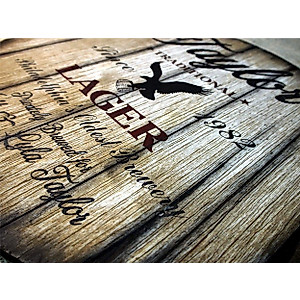 Set of 2 Personalized Barstool Replacement Seat, Personalized Bar Stools Tops, Vintage Heavy Duty Stool Seat, Custom Artwork Painted on Rustic Wood Inspired by Whiskey and Wine Barrels