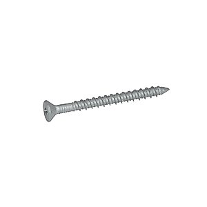 1/4" x 3-3/4" 410 Stainless Steel Flat Phillips Tapcon