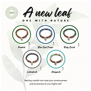 Mother's Ray Amazonite Healing Bracelet – Chakra Bracelets for Women – Healing Crystal Bracelets with Velvet Bag - Spiritual Gifts for Women