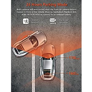 Vantrue S1 4K Dual Dash Cam, Front and Rear 1080P GPS Dash Camera for Trucks with 24 Hours Parking Mode, Enhanced Night Vision, Motion Detection, Super Capacitor, Single Front 60fps, Support 256GB Max