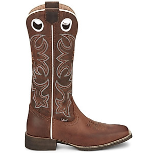 JUSTIN Boots Women's Gypsy Cam Leather Brown Cowgirl Boot Brown 7.5 B