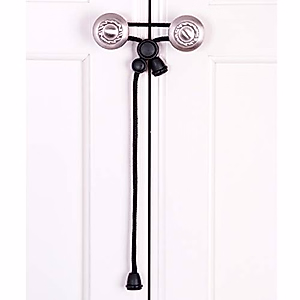 Kiscords Baby Safety Cabinet Locks for Knobs Child Safety Cabinet Latches for Home Safety Strap for Baby Proofing Cabinets Kitchen Door RV No Drill No Screw No Adhesive (Black)