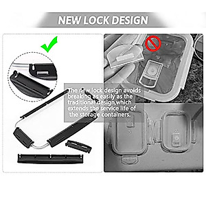 CASA LINGO Pantry Organization and Storage, Pasta Containers for Pantry Kitchen, Set of 4 Plastic Airtight Food Storage Containers with Lid for Bulk Food Dry Food Cereal 4L