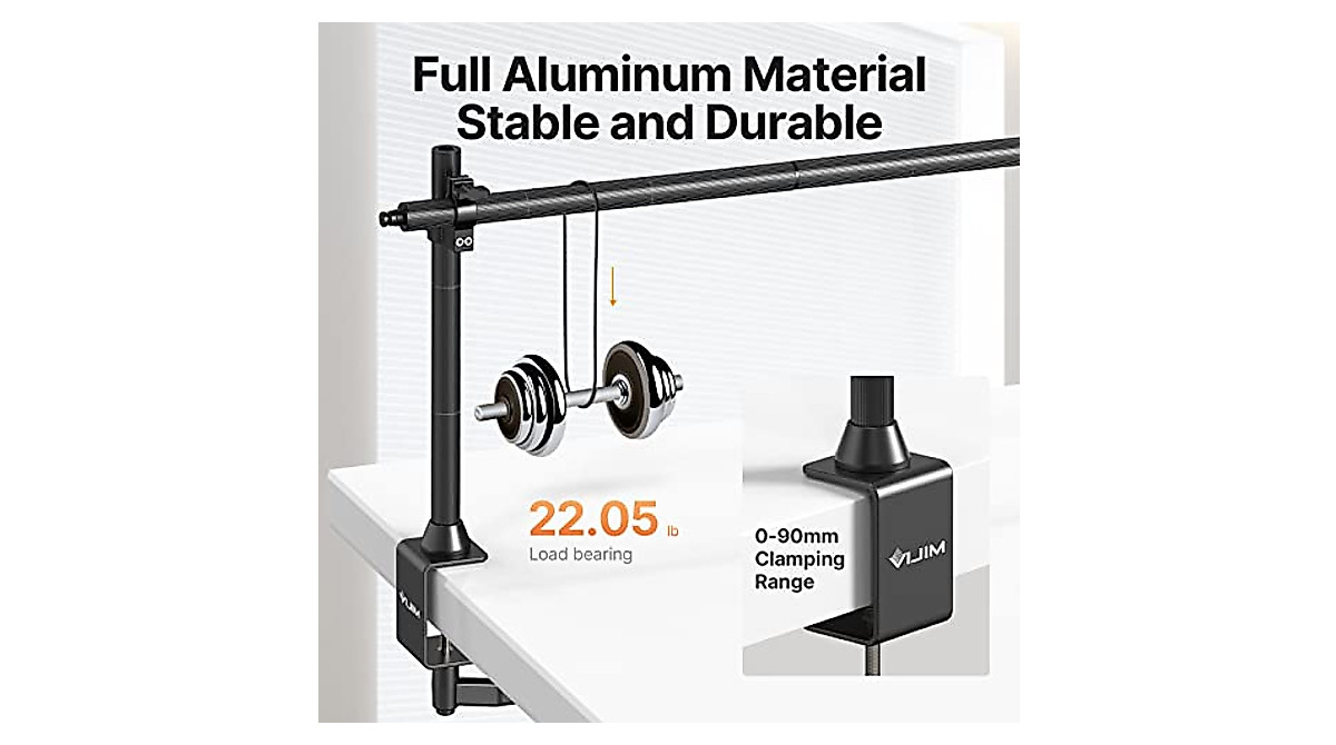 JUSMO LS15 Overhead Camera Mount - Professional Desk Rig for Photography