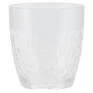 MANMAOHE 300ml Plastic Tumblers Plastic Glasses Unbreakable Plastic Cups Plastic Drinking Glasses Tumbler for Party Kitchen Home Party(Transparent)