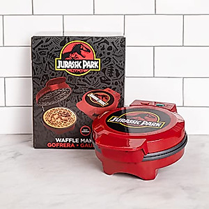 Uncanny Brands Jurassic Park Waffle Maker - T-Rex on Your Waffles - Waffle Iron