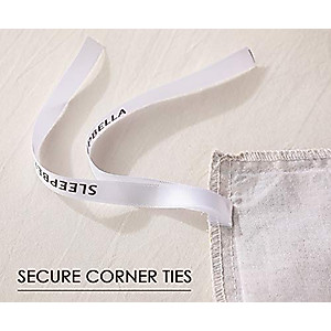 SLEEPBELLA Duvet Cover Queen Size, 600 Thread Count Cotton Beige & Dark Red Printed with Luxurious Botanical Pattern Boho Comforter Cover Sets, Bedding Set 3Pcs (Queen, Beige-Bohemian)