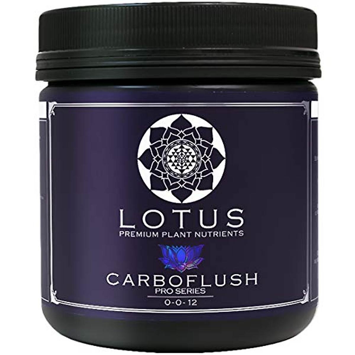 Lotus Nutrients Carboflush Pro Series, All Natural Premium Powdered Plant Nutrients for Flushing Indoor and Outdoor Gardens Made for Hydroponic, Coco Coir, and Soil (9oz.)