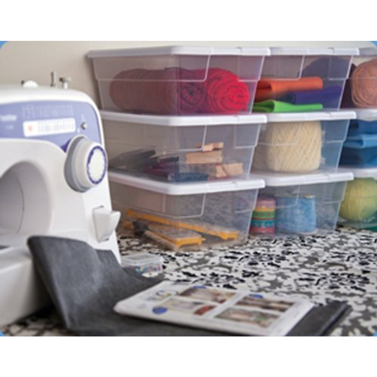 Sterilite Box Storage, 1 Pack