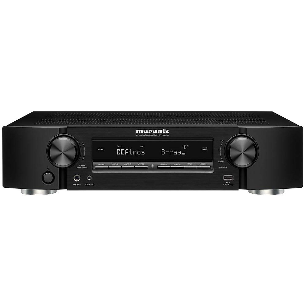 Marantz NR1711 8K Slim 7.2 Channel Ultra HD AV Receiver (2020 Model) – Wi-Fi, Bluetooth, HEOS Built-in, Alexa & Smart Home Automation - 8K Videos & Multi-Room Streaming