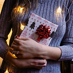 Lulu Home Christmas Gifts Bows, 48 Pieces Self Adhesive Gifts Bows for Decoration, Gift Wrap, Wedding, Party