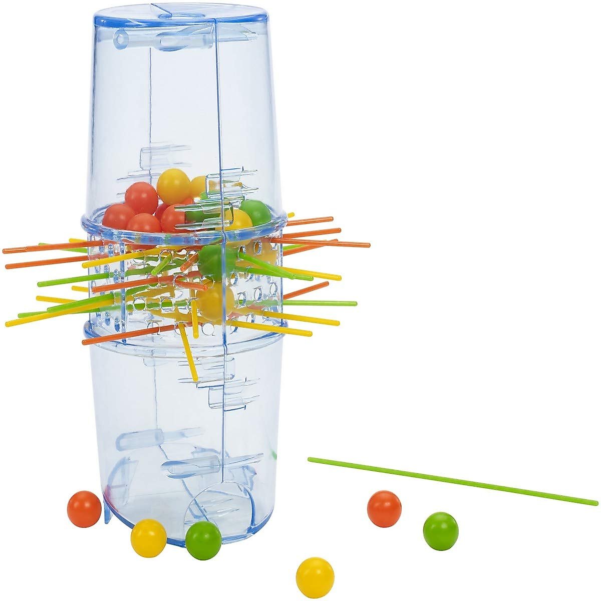 Mattel Games Fast Fun Blokus/Kerplunk, Two Player Game, Playing Time Approx. 15 Minutes, Age 5+