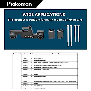 Prokomon Engine Camshaft Locking Timing Tool Kit for Volvo S40 S60 XC90 9995452 (PT1919-1)