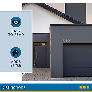 Distinctions by Hillman 843325 4-Inch Brushed Nickel Flush-Mount House Number 5, 1 Count (Pack of 1)