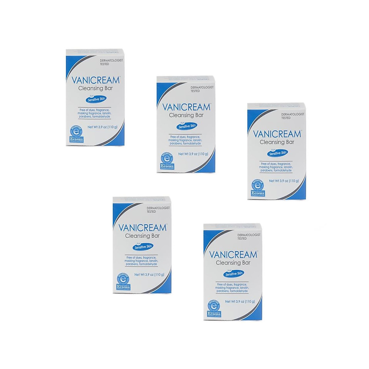 Pharmaceutical Specialties Vanicream Cleansing Bar 3.9 oz (Pack of 5)