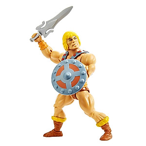 Masters of the Universe Origins He-Man Action Figure, Battle Character for Storytelling Play and Display, Gift for 6 to 10 Year Olds and Adult Collectors