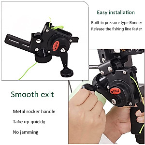 Bow Fishing Reel Archery Bowfishing Tool Accessories Spincast Reel with 40m Fishing Rope for Compound Bow Recurve Bow