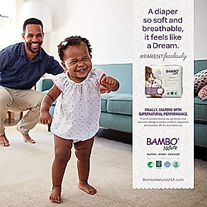 Bambo Nature Hypoallergenic Baby Diapers, Eco-Labelled Sustainable Diapers, Enhanced Leakage Protection, Totally Chlorine-free, Skin Friendly, and Super Absorbent - Size 4 (27 Count)