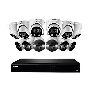 16-Channel 4K Fusion System with Bullet and Dome Smart Deterrence IP Cameras