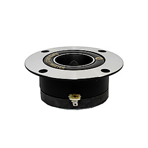 VOYZ 400 Watt Super Tweeter 2KHz - 20KHz - 1” Super Horn Heavy Duty Bullet Tweeter Titanium Diaphragm 4 ohms Chrome Finish with Crossover Capacitor (1 Pair)