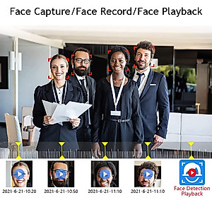 Eversecu 4CH Smart Wireless Security Camera System 4pcs 2K 3MP Outdoor Cameras & DVR Kit Support Face Capture/Record&Playback, Line Crossing/Intrusion Detection, Smartphone PC Remote View