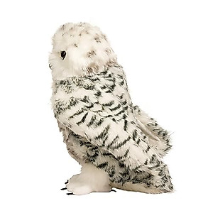 Douglas Shimmer Snowy Owl Plush Stuffed Animal with Jointed Head