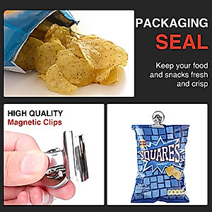 20 Pack Magnetic Clips for Refrigerator, Strong Fridge Magnet Clips,Magnetic Clips Heavy Duty, Clip Magnets for Fridge,Whiteboard, Office,Refrigerator Magnet Clips(Silver)