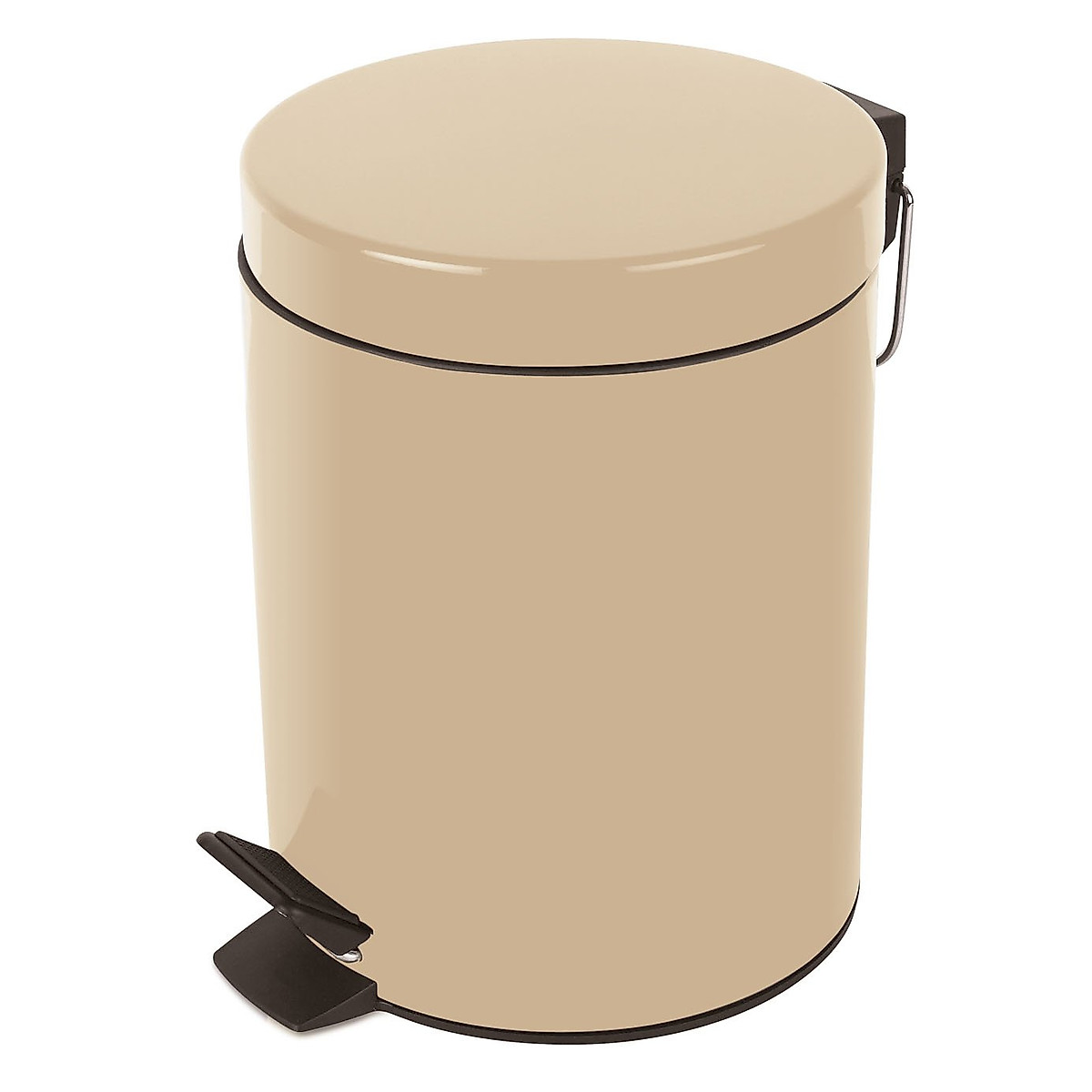 Spirella Cosmetic Bin Sydney Beige Trash Bin Pedal Bin - 3 litres - with Removable Inner bin