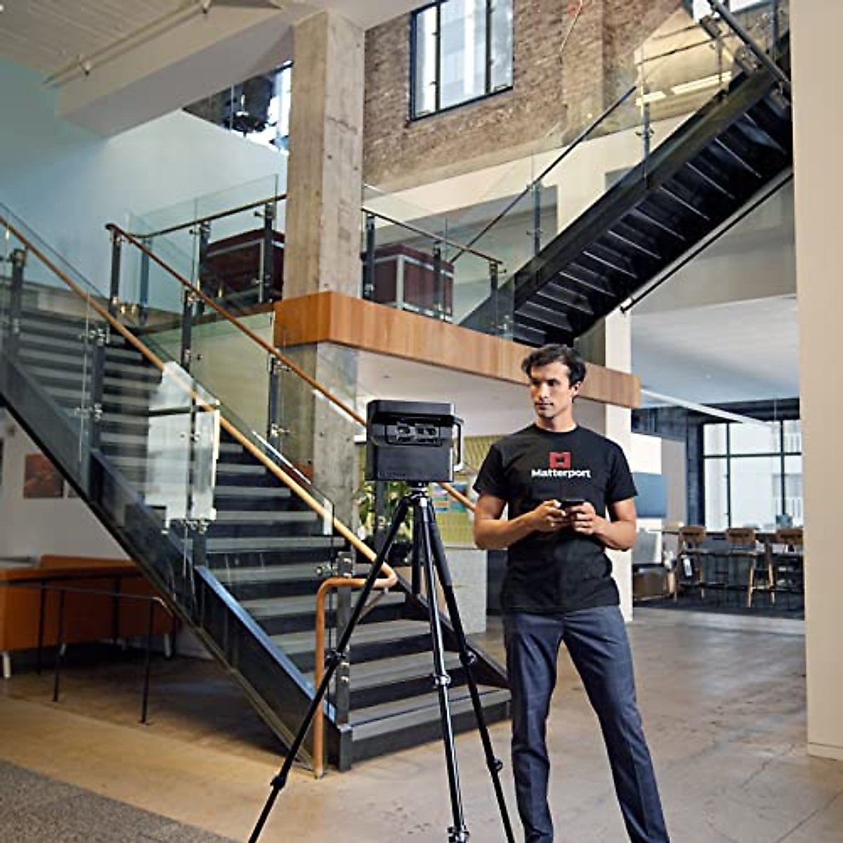 Matterport Pro2 3D Camera and Tripod Bundle - High Precision Lidar for Virtual Tours, 3D Mapping, & Digital Surveys with 360 Views and 4K Photography with Trusted Accuracy