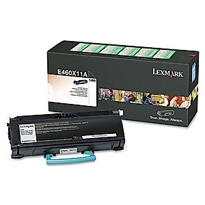 Lexmark E460X11A Extra High-Yield Toner, 15000 Page-Yield, Black