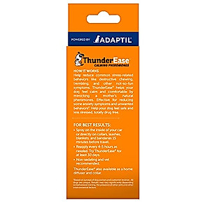 ThunderEase Dog Calming Pheromone Spray | Powered by ADAPTIL | Reduce Anxiety During Travel, Vet Visits and Boarding