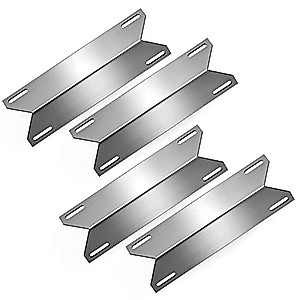 Boloda BBQ Gas Grill Replacement Parts, Stainless Steel Heat Plate Shield Burner Cover Heat Tent for Nexgrill 720-0439, 720-0582B, Kirkland 720-0439, Members Mark 720-0582B, 15-3/8" x 5 1/8"