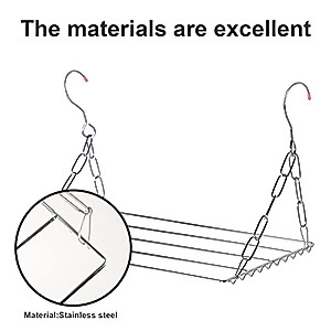 Drying Rack Clothing Hanging Drying Rack Clothing Clothes Drying Rack Space-Saving Clothes Drying Rack for Towels Baby Clothes Lingerie Shoes Socks Laundry Rack Drying