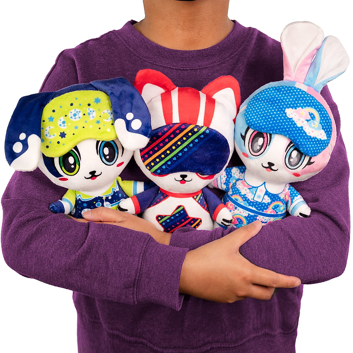 Scentco OMG Snuggle Me! Bedtime Buddies (Pajama Pals series), Non-scented Surprise Collectible 10 inch Plush Toys (Mystery Blind Bag)