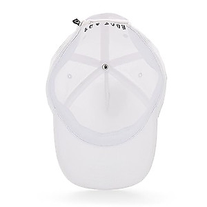 PGA TOUR Men's Standard Mesh Golf Hat, Bright White, One Size