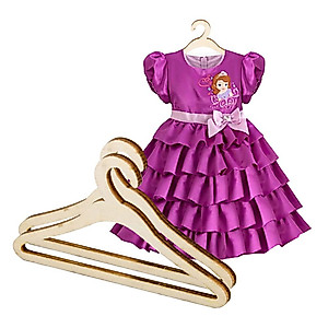 lot Baby Wooden Clothes Hanger Baby Creative Hanger Rack Home Girls Princess Room Nursery Decor for Kids (40 PCS)