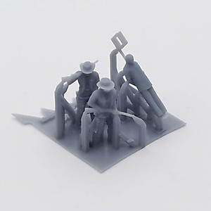 Outland Models Railway Scenery Structure Old West Gallow with Criminal and Officers 1:87 HO Scale