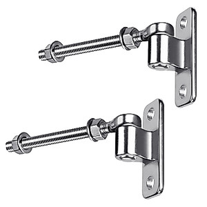 Insaga 8'' J Bolt Gate Hinge, Heavy Duty Gate Hinge for Wood Fence, One-Piece Molding Gate Hinge for Metal Gate, 304 Stainless Steel Welded Hinge for Farm Gate, 2Pack