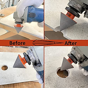 2"(50MM) Diamond Beveling Chamfer Bits for Existing Holes Enlarging, Trimming, Polishing, Bevelling, Tile Cone Grinder with 5/8"-11 Thread
