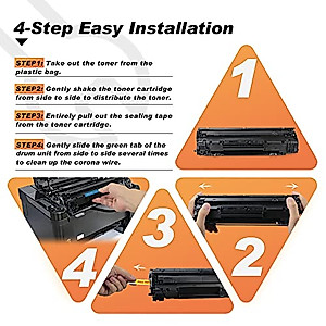 v4ink Compatible Toner Cartridge Replacement for Canon 137 CRG137 for Canon imageCLASS MF212w MF216N MF227DW MF229DW MF232w MF236N MF244dw LBP151dw D570 MF210 MF220 MF230 MF240 Series Printer (4Packs)