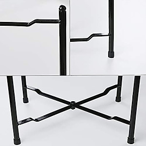 Makeup Organizer Shelf，2-Tier Bathroom Countertop Organizer Vanity Tray Cosmetic & Makeup Storage Standing Rack on Table Vanity Organizer Rack ,Black, Round