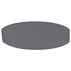 CALIDAKA Outdoor Hot Tub Cover Round Spa Solid Shade Portable Waterproof Moisture Proof Anti UV Foldable, 4 Colors