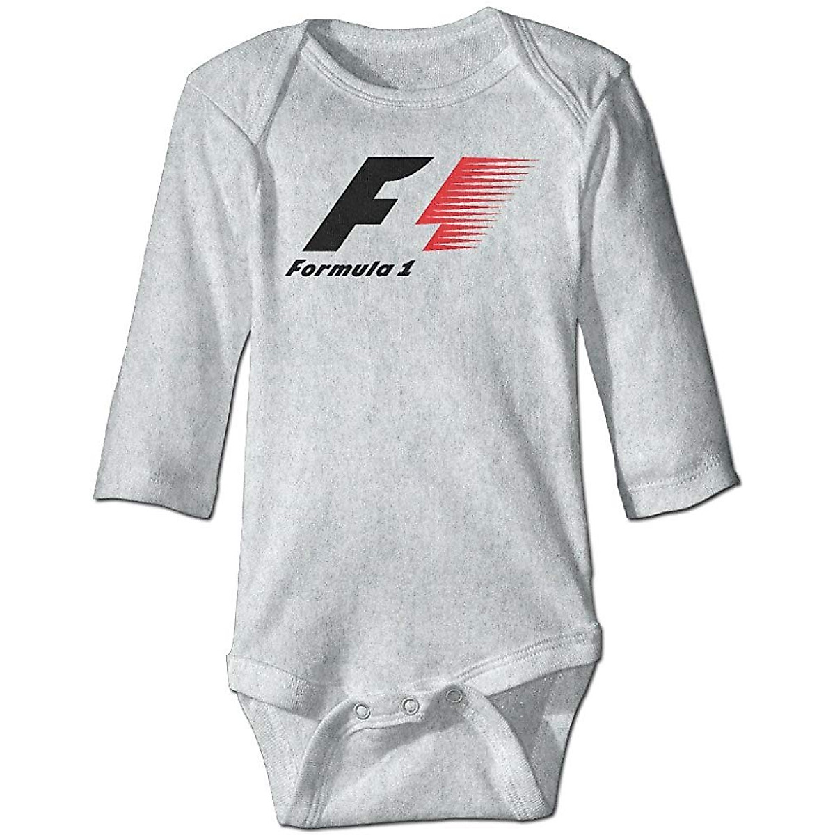 SADODER Fengziya Baby F1 Racing Formula 1 Baby Long Sleeve Bodysuit 6-12 Month Gray