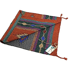 Onyx Arrow Southwest Décor Area Rug, 20 x 40 Inches, Diamond Dust Gray/Rust